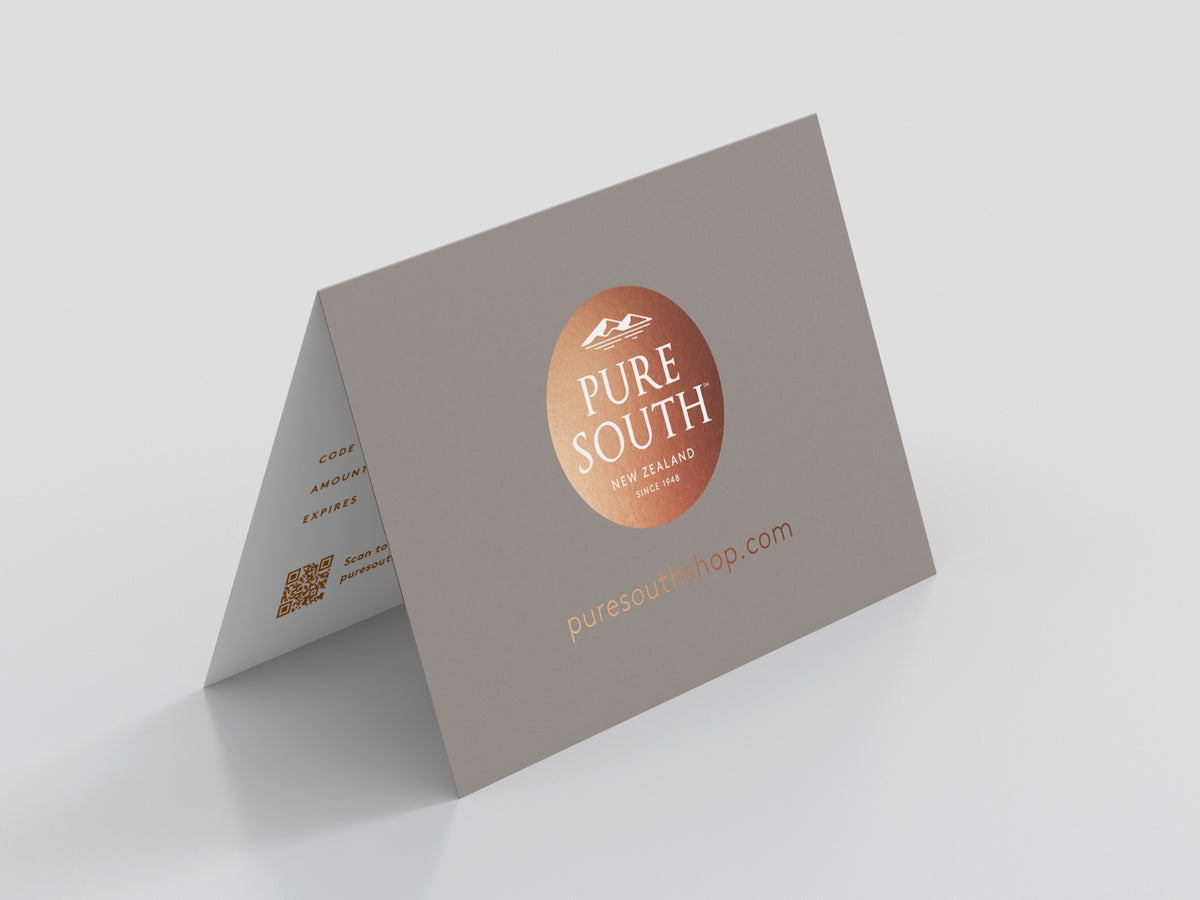 Pure South Shop Printed Gift Card | Client Gifts | Pure South Shop